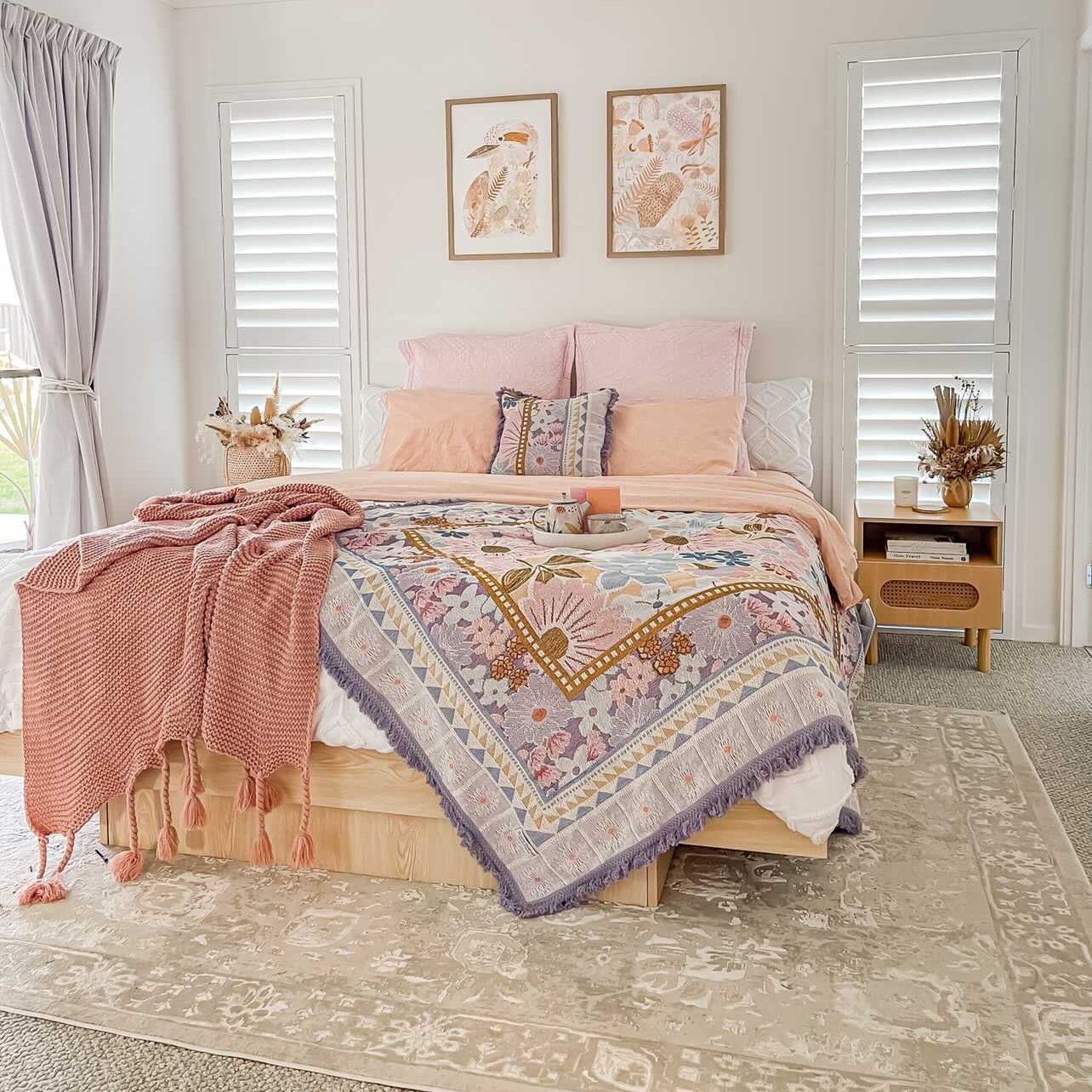 Lavender Rug Woven Picnic Throw - Sunni Scenes – Sunni Scenes