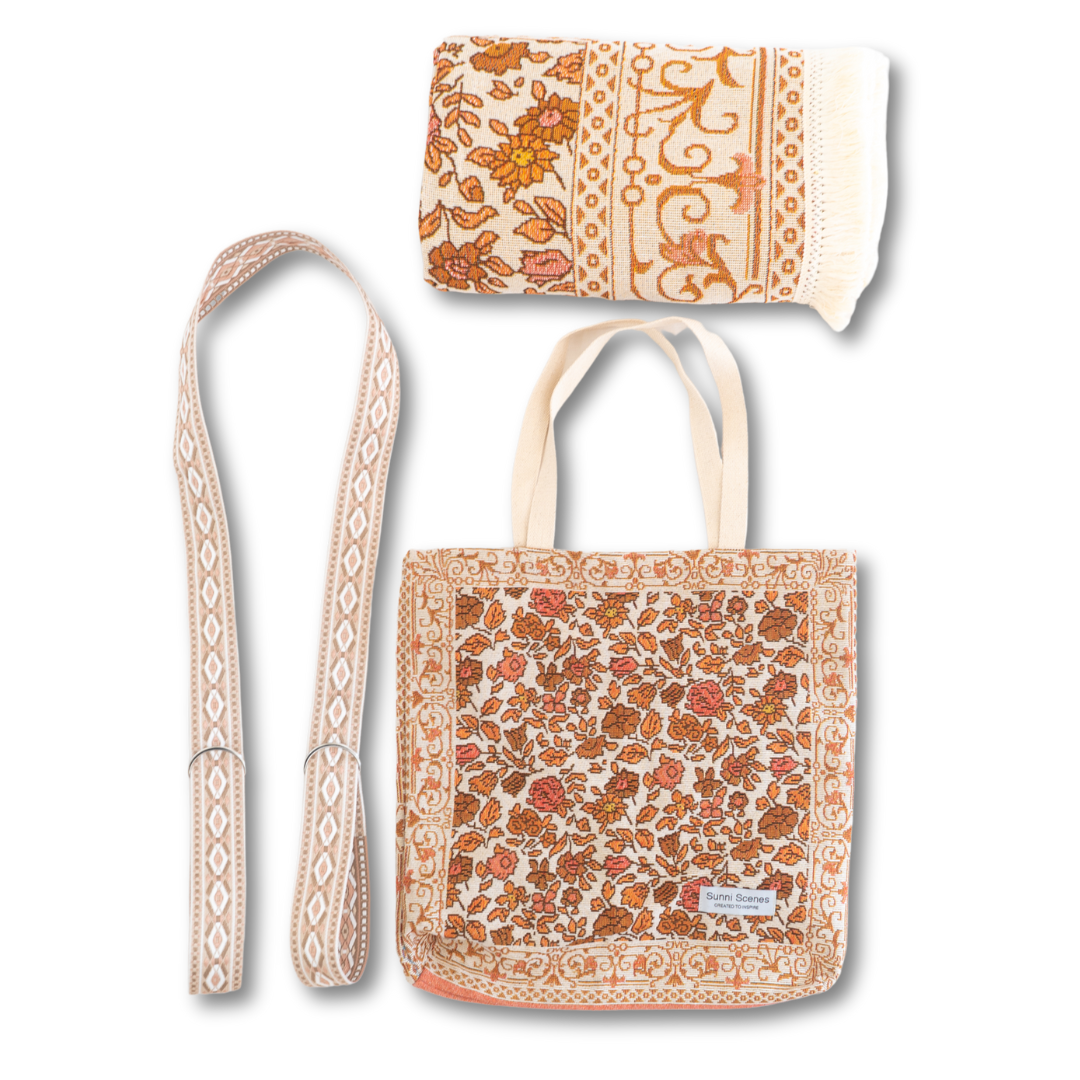 Posie Rug, Bag & Pink Rug Strap – Sunni Scenes